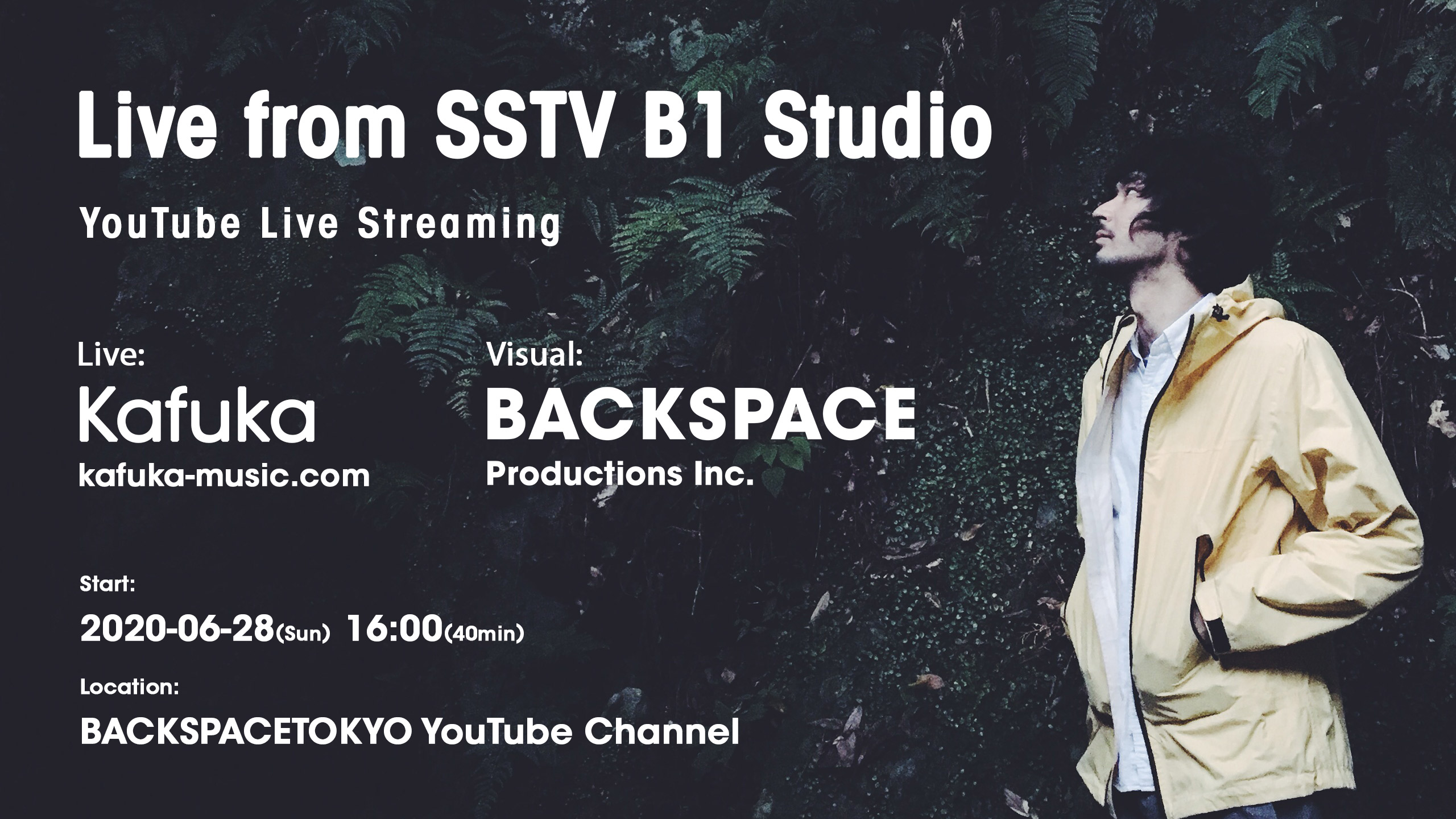 YouTube Live Streaming「Chausie - Kafuka x BACKSPACE Productions | Live from SSTV B1 Studio ...